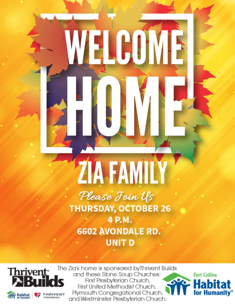 Zia Family Dedication - Habitat for Humanity